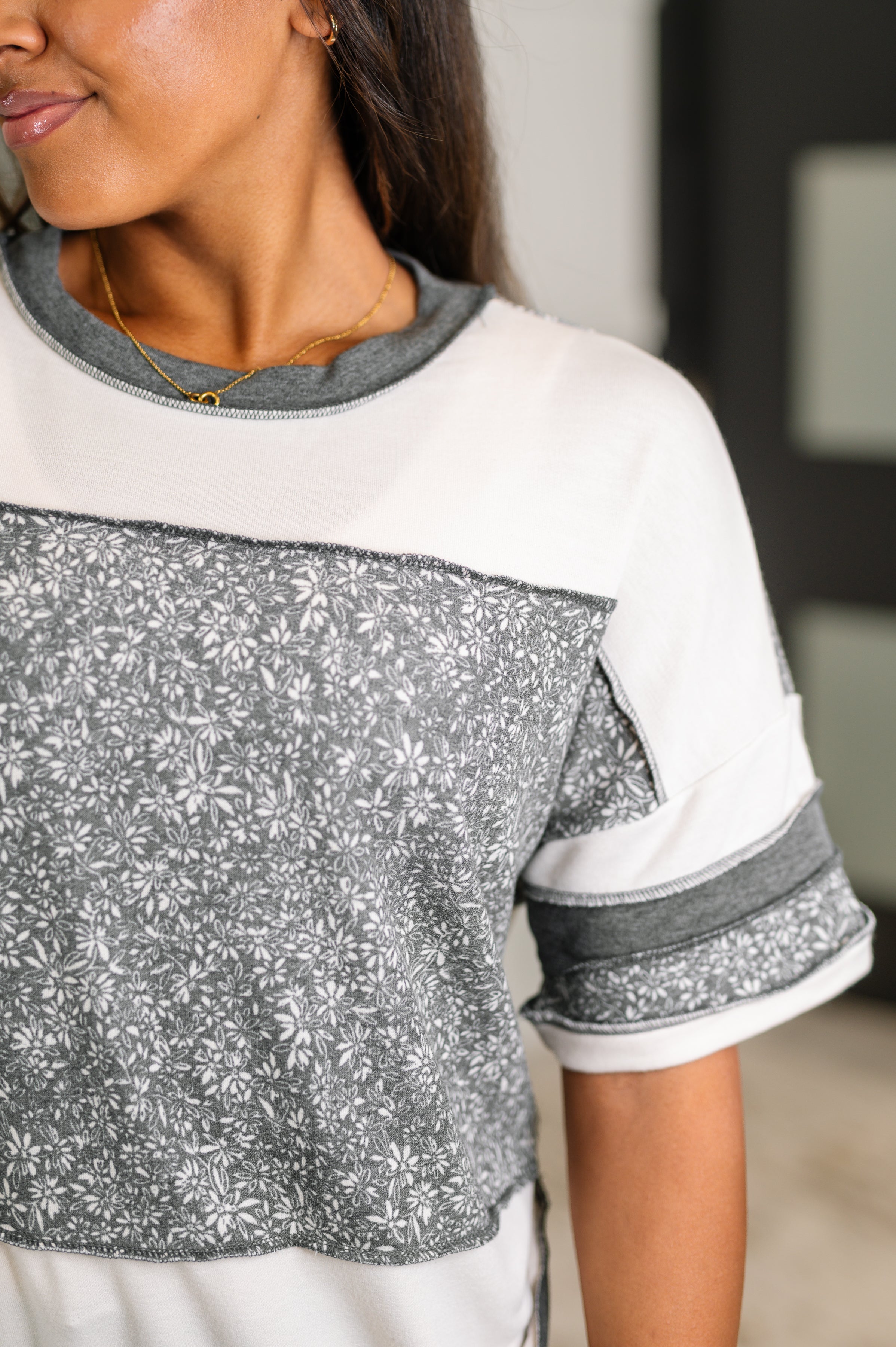 Patch Me If You Can Drop Shoulder Top: S-3X – Whimsy Threads Boutique